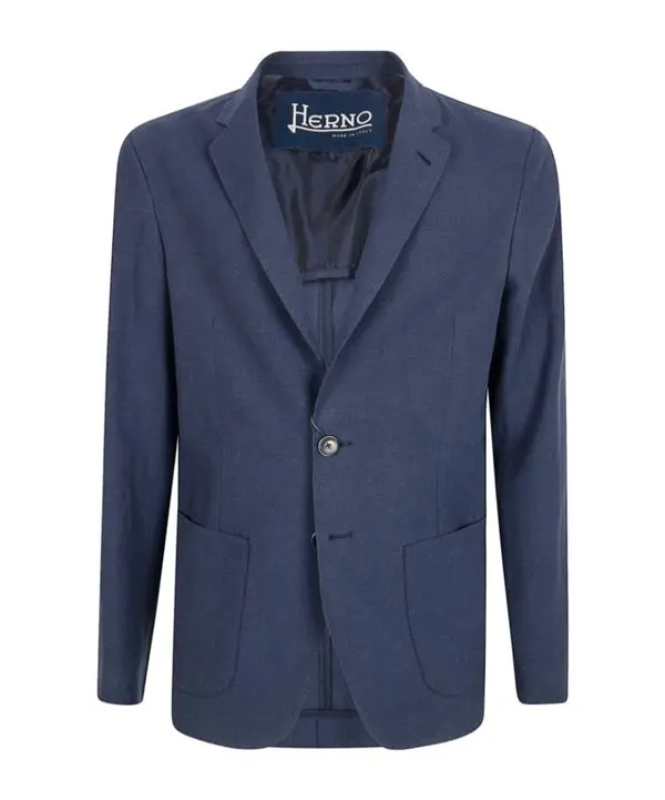 Herno Long-sleeved Suit Jacket - Blue