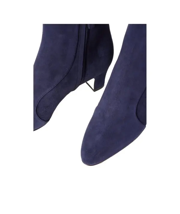 Manolo Blahnik Suede Ankle Boots
