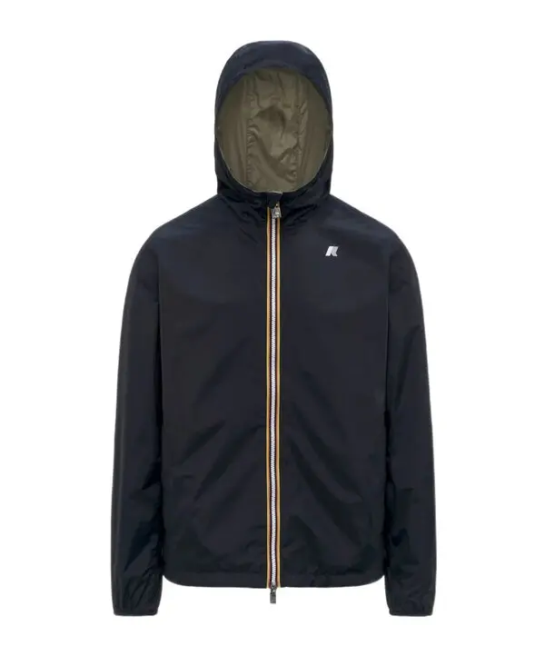 K-WAY Packable Hooded Jacket - Black
