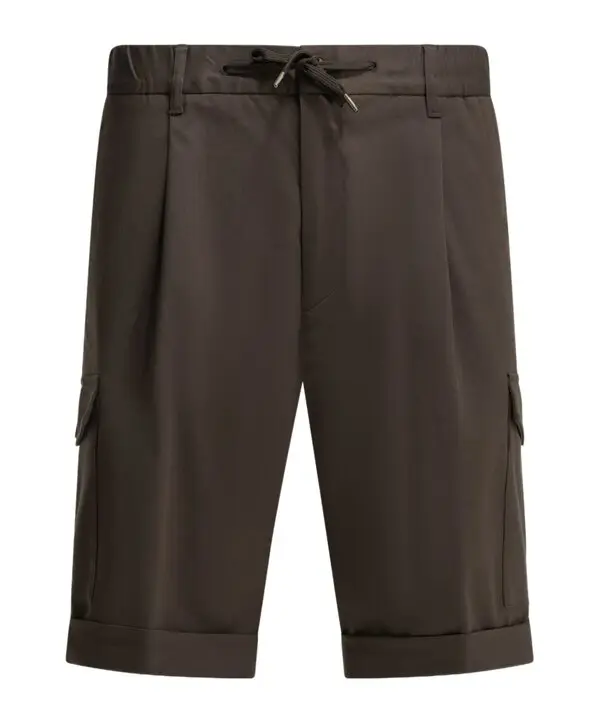 Herno Pleated Cargo Shorts