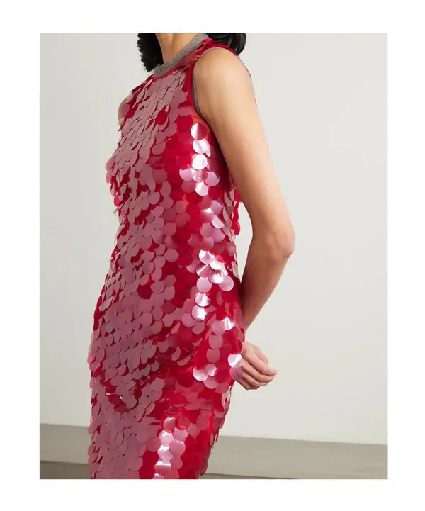 16Arlington Tovia Sequined Stretch-tulle Midi Dress