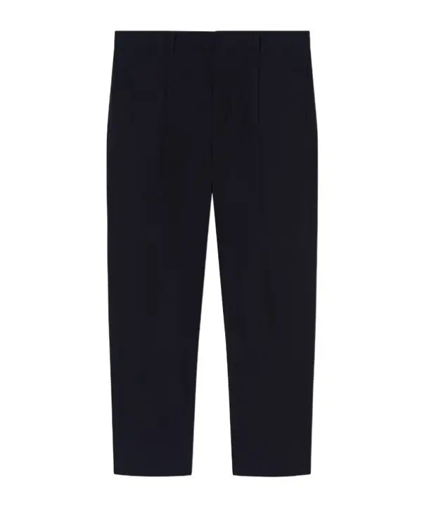 Emporio Armani Creased Tailored Pants - Navy Blue