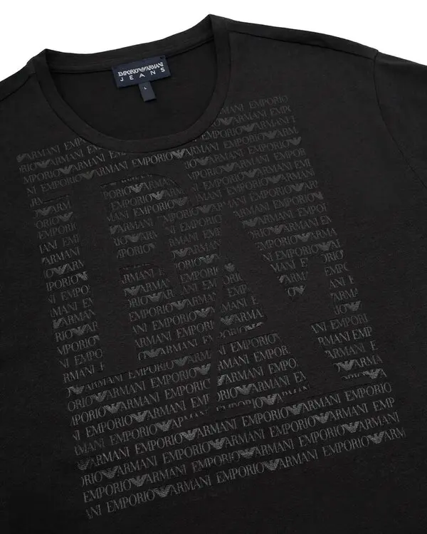 Emporio Armani T-shirt With Round Neck - Black