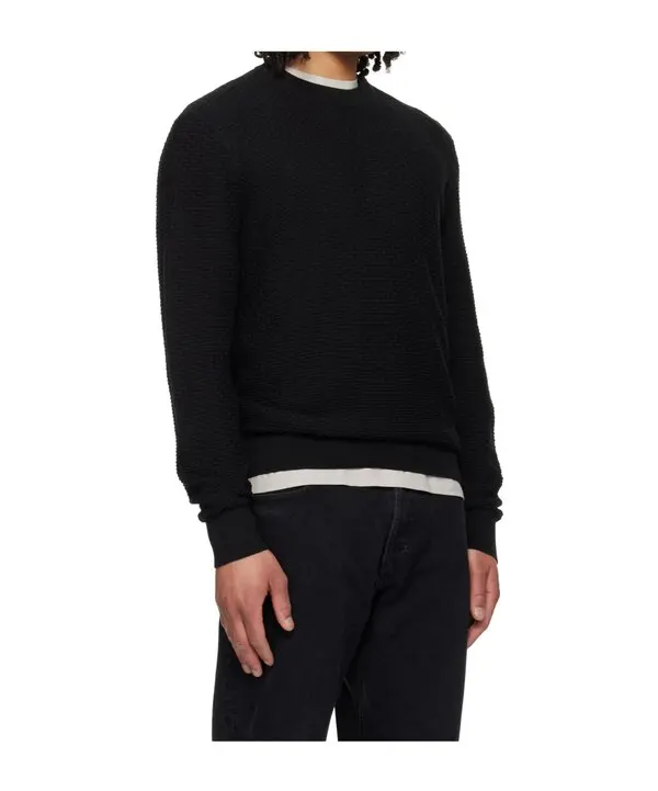 Hugo Boss Textured Crew Neck Sweater