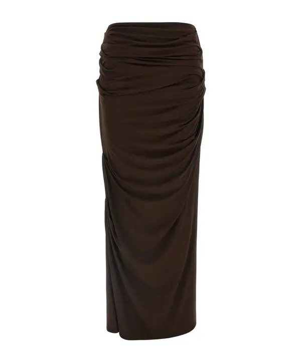 ENTIRE STUDIOS Drape Maxi Skirt - Black