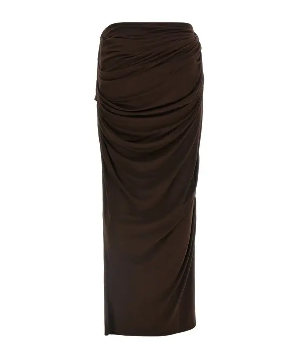 ENTIRE STUDIOS Drape Maxi Skirt - Black