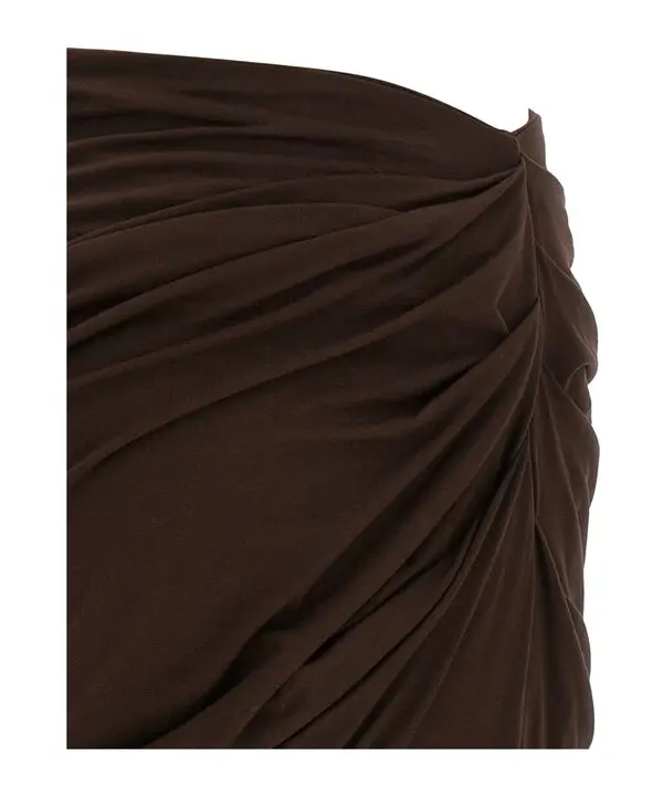 ENTIRE STUDIOS Drape Maxi Skirt - Black