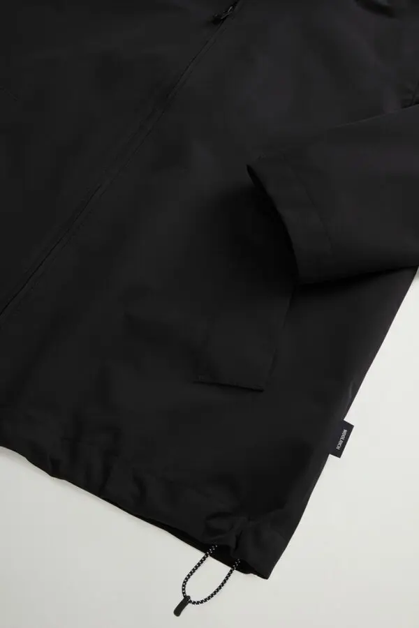 Woolrich Softshell Zip-up Hooded Jacket - Black