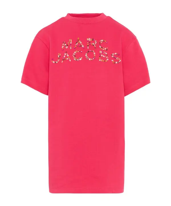 Marc Jacobs Embellished Logo T-shirt Dress