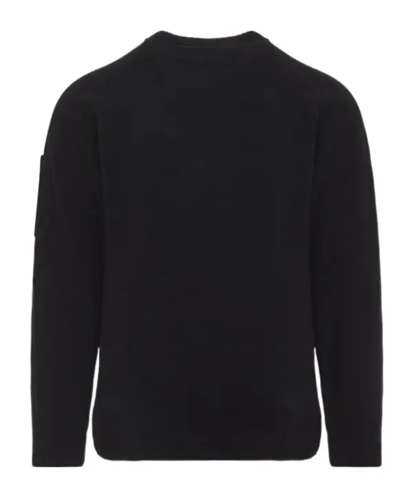 C.P. COMPANY Long-sleeved Crewneck Jumper - Black