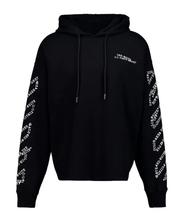 Off-White Drawstring Hoodie - Black