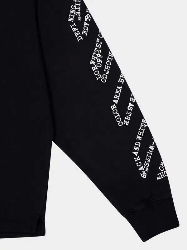 Off-White Drawstring Hoodie - Black