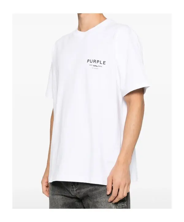 PURPLE BRAND Short-sleeved T-shirt - White