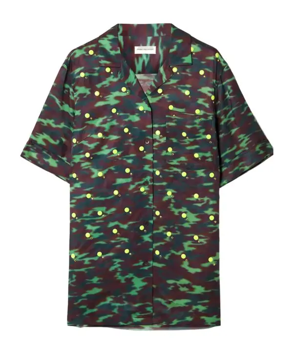 Dries Van Noten Camouflage Print Shirt