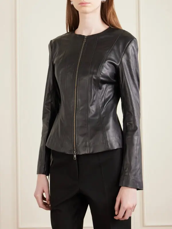 Staud Wells Leather Jacket