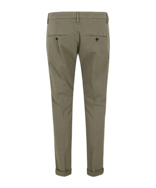 DONDUP Mid-rise Straight Leg Trousers - Green