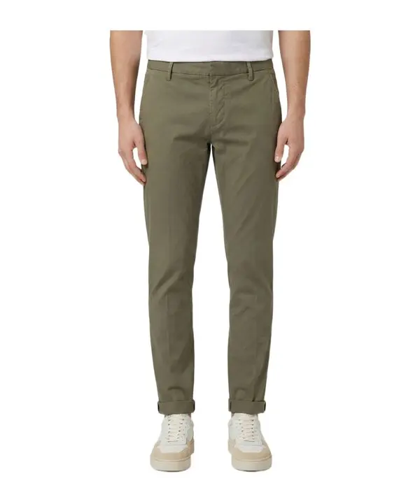 DONDUP Mid-rise Straight Leg Trousers - Green