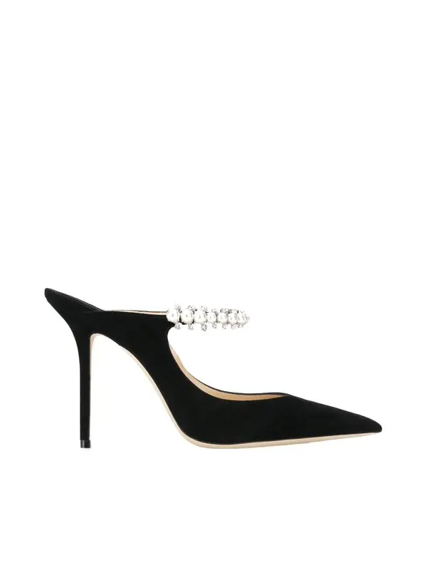JIMMY CHOO Bing 100mm Pointed Mules - Black