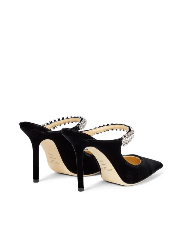 JIMMY CHOO Bing 100mm Pointed Mules - Black