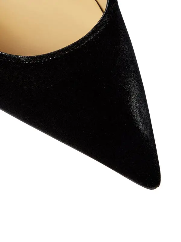 JIMMY CHOO Bing 100mm Pointed Mules - Black