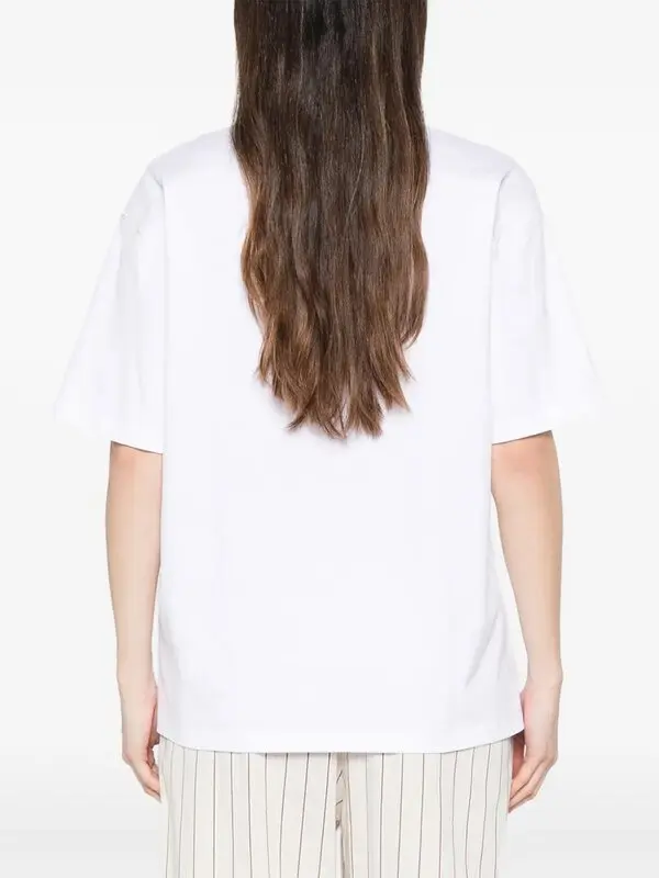 GANNI Crewneck T-shirt - White