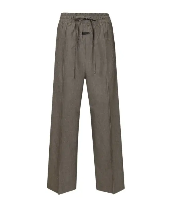 Fear Of God Wide-leg Drawstring Pants - Grey