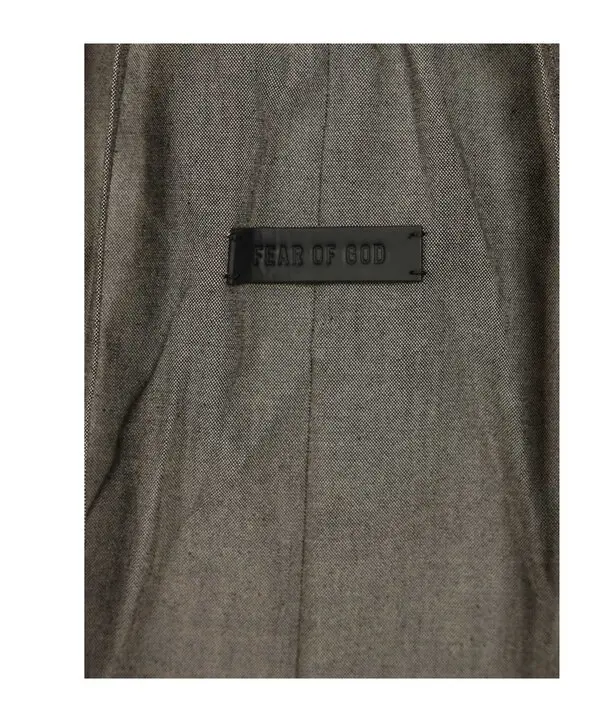 Fear Of God Wide-leg Drawstring Pants - Grey