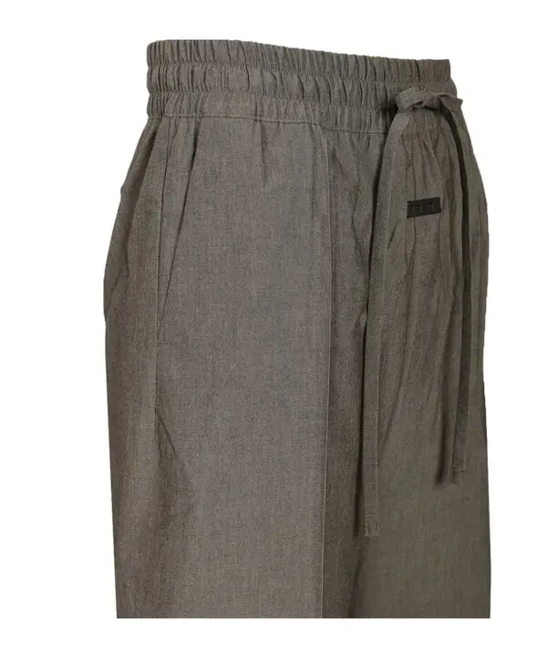 Fear Of God Wide-leg Drawstring Pants - Grey