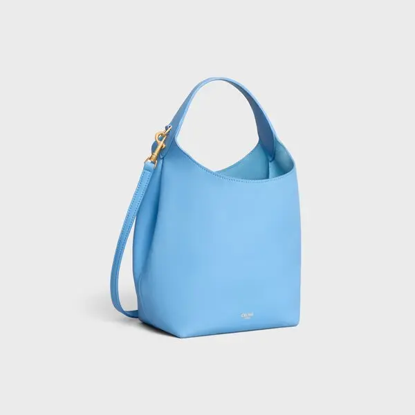 Celine Small Hobo Bag In Supple Smooth Calfskin - Blue