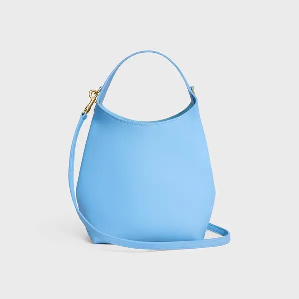 Celine Small Hobo Bag In Supple Smooth Calfskin - Blue