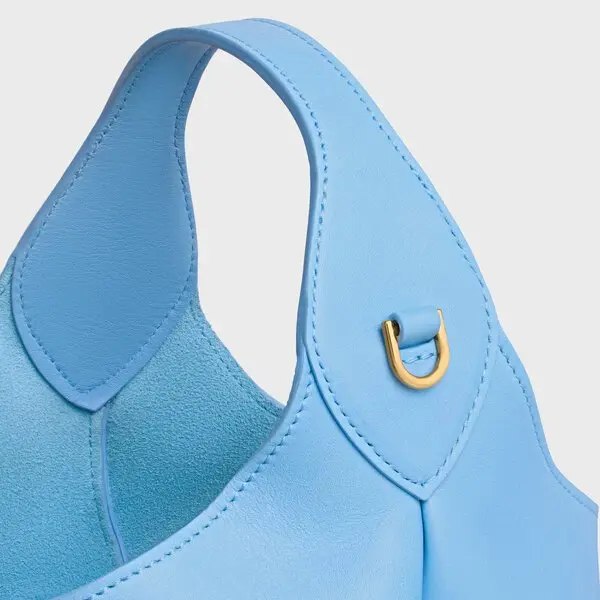 Celine Small Hobo Bag In Supple Smooth Calfskin - Blue