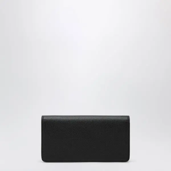 Valentino Garavani Vlogo Signature Foldover Top Shoulder Bag - Black