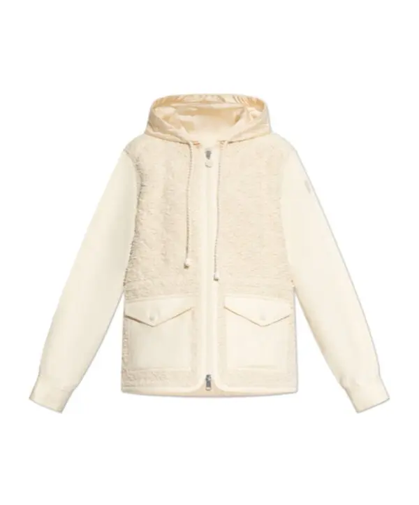 Moncler Erable Zip-up Hooded Jacket - White