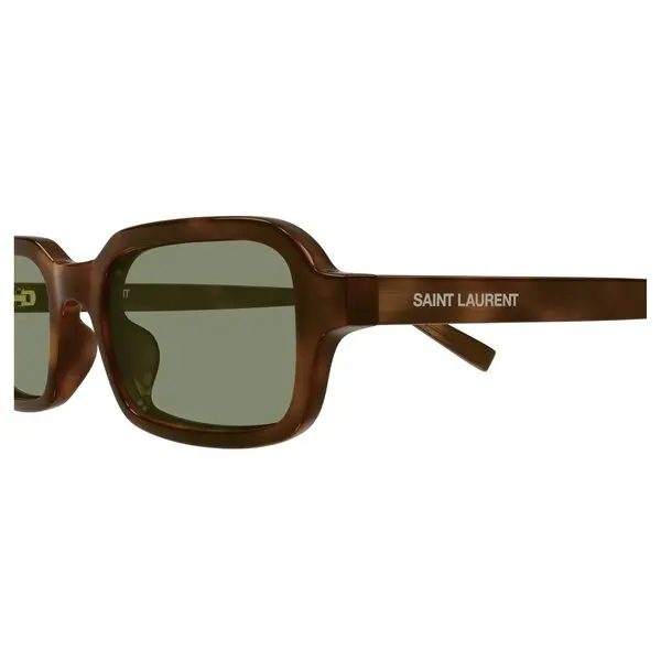 Saint Laurent Rectangle Frame Sunglasses - Green