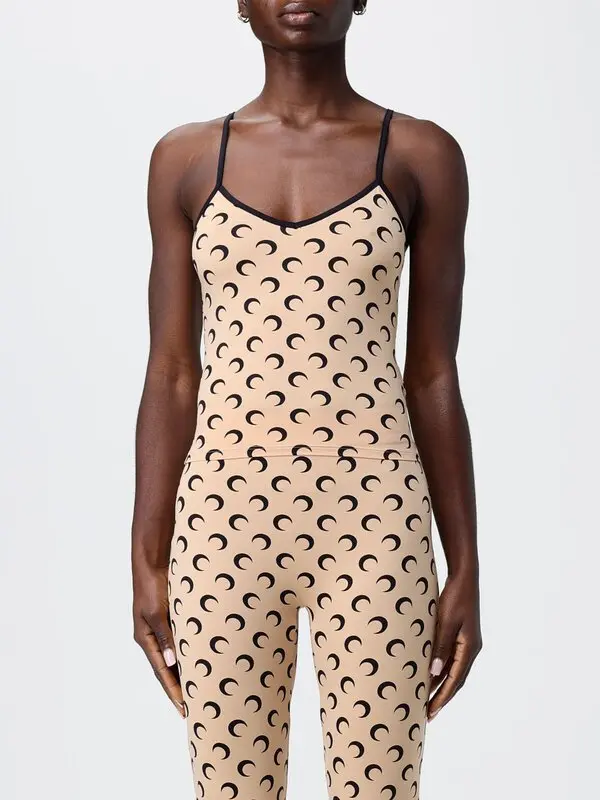 MARINE SERRE Moon Print Sleeveless Top - No