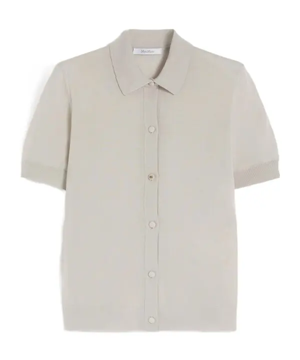 Max Mara Slim-fit Fine Wool Cardigan - Beige
