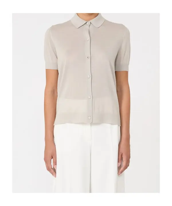 Max Mara Slim-fit Fine Wool Cardigan - Beige