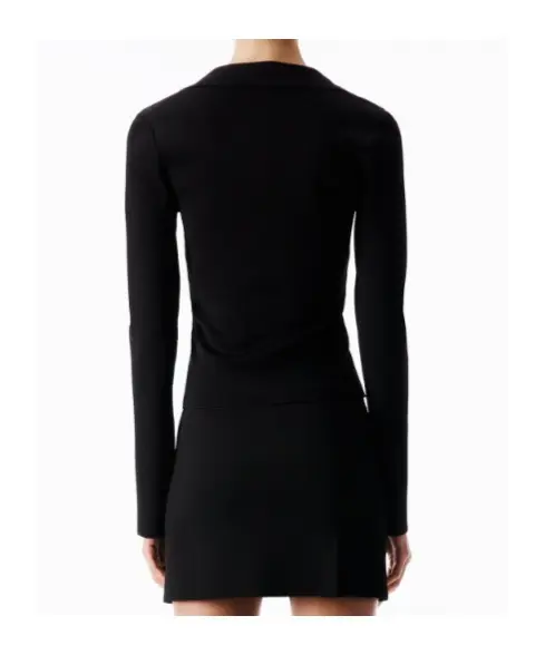 Alexander Wang Long-sleeve Polo Collar Blouse