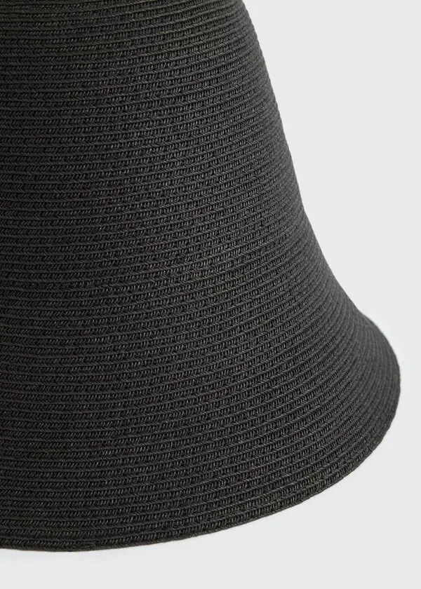 TOTEME Woven Sun Hat - Black