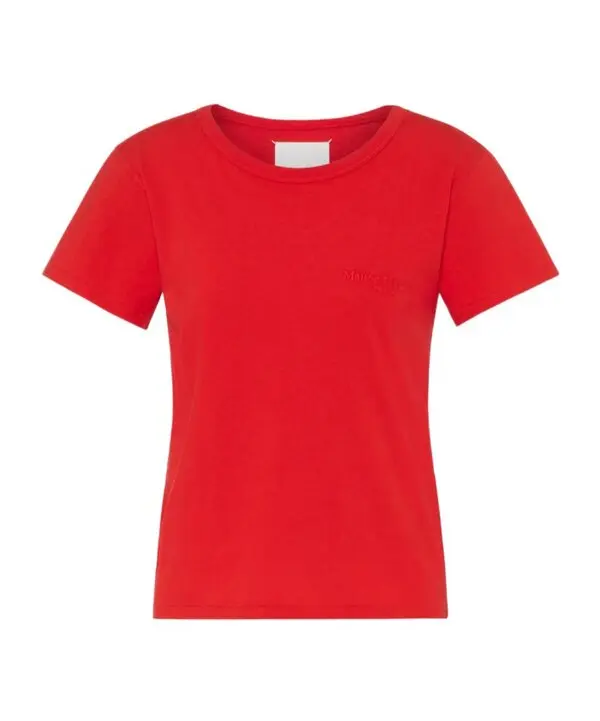 MAISON MARGIELA Logo Detail T-shirt - Red