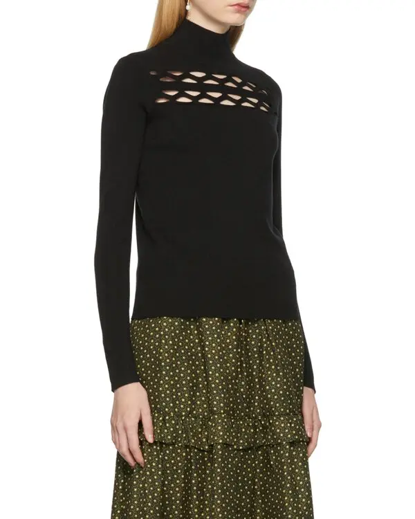 Chloé High Neck Pullover With Cut-out Detail