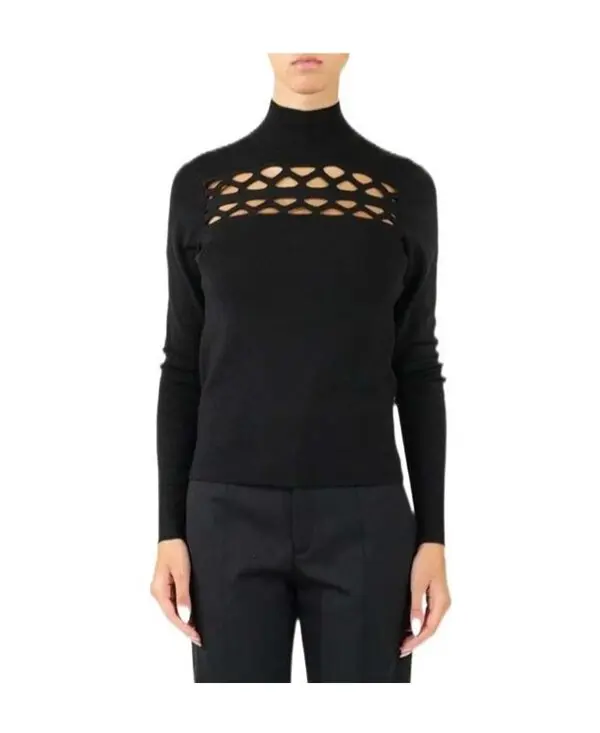 Chloé High Neck Pullover With Cut-out Detail