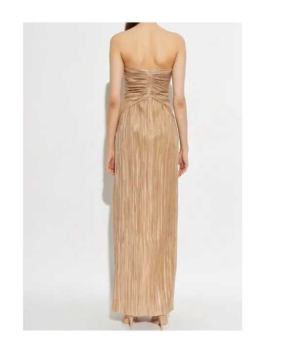 Cult Gaia Sequoia Pleated Maxi Dress