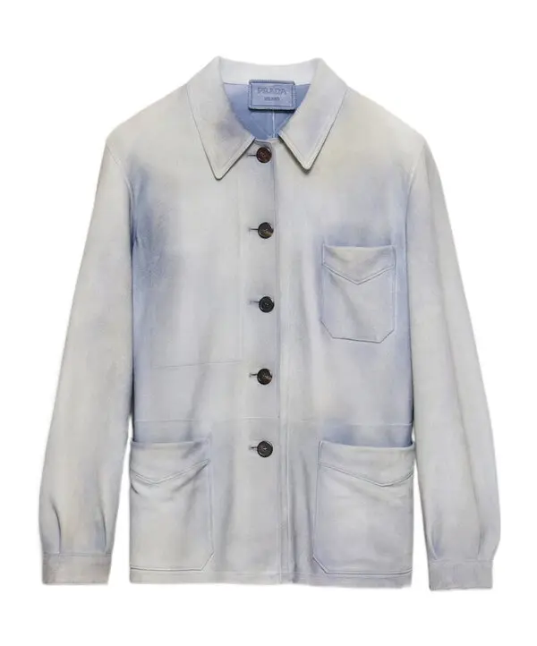 Prada Button-up Caban Jacket - Gray
