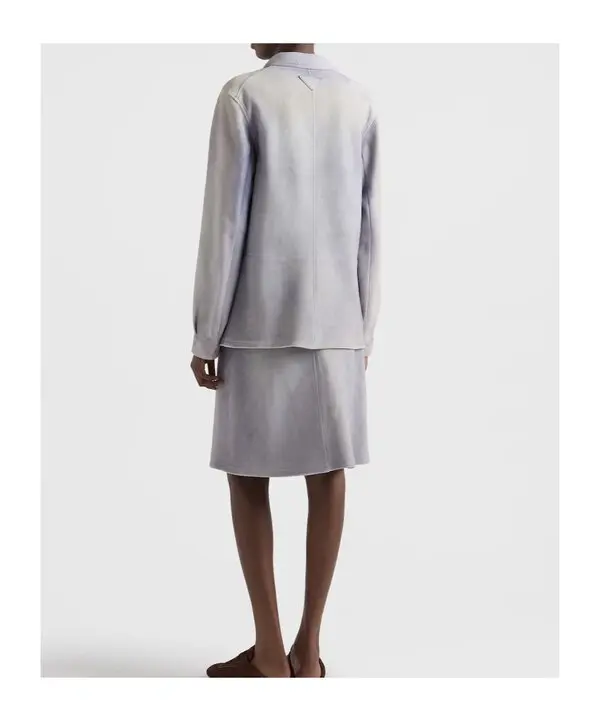 Prada Button-up Caban Jacket - Gray