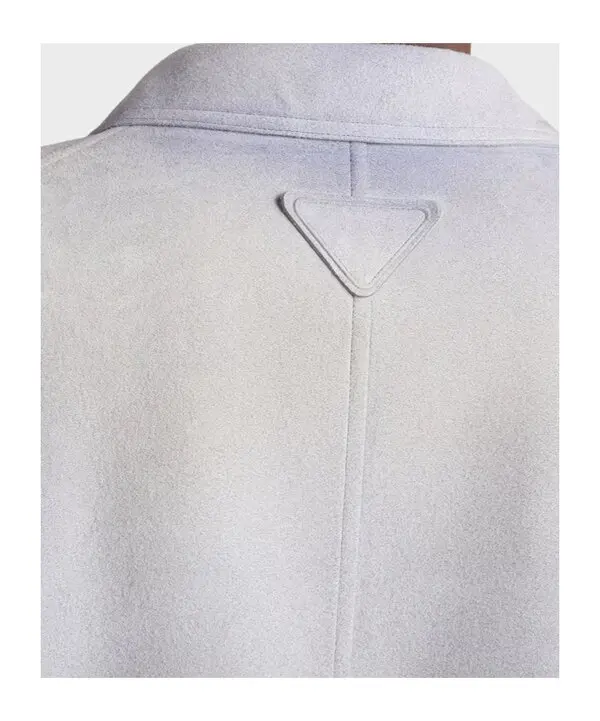 Prada Button-up Caban Jacket - Gray