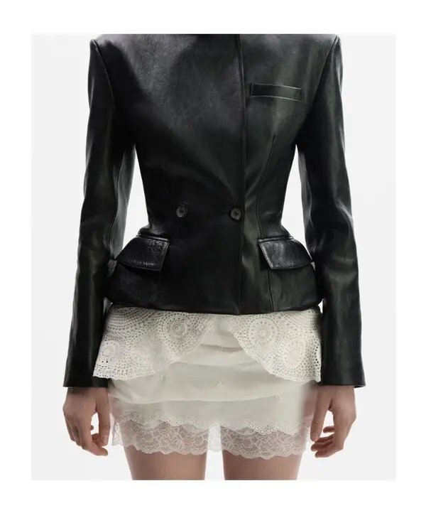 Magda Butrym Lace Draped Mini Skirt