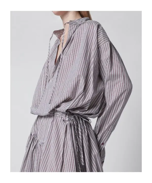 Dries Van Noten Striped Shirt Dress