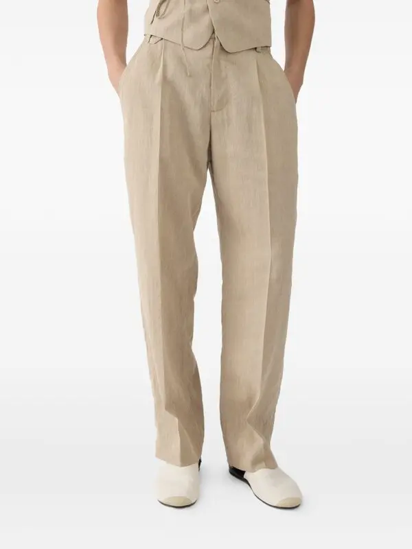 Jacquemus Pleated Straight-leg Trousers