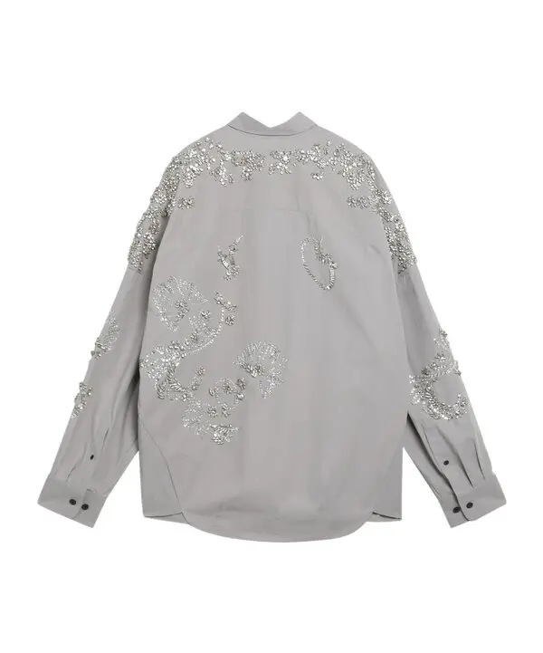 Dries Van Noten Embellished Long-sleeve Shirt